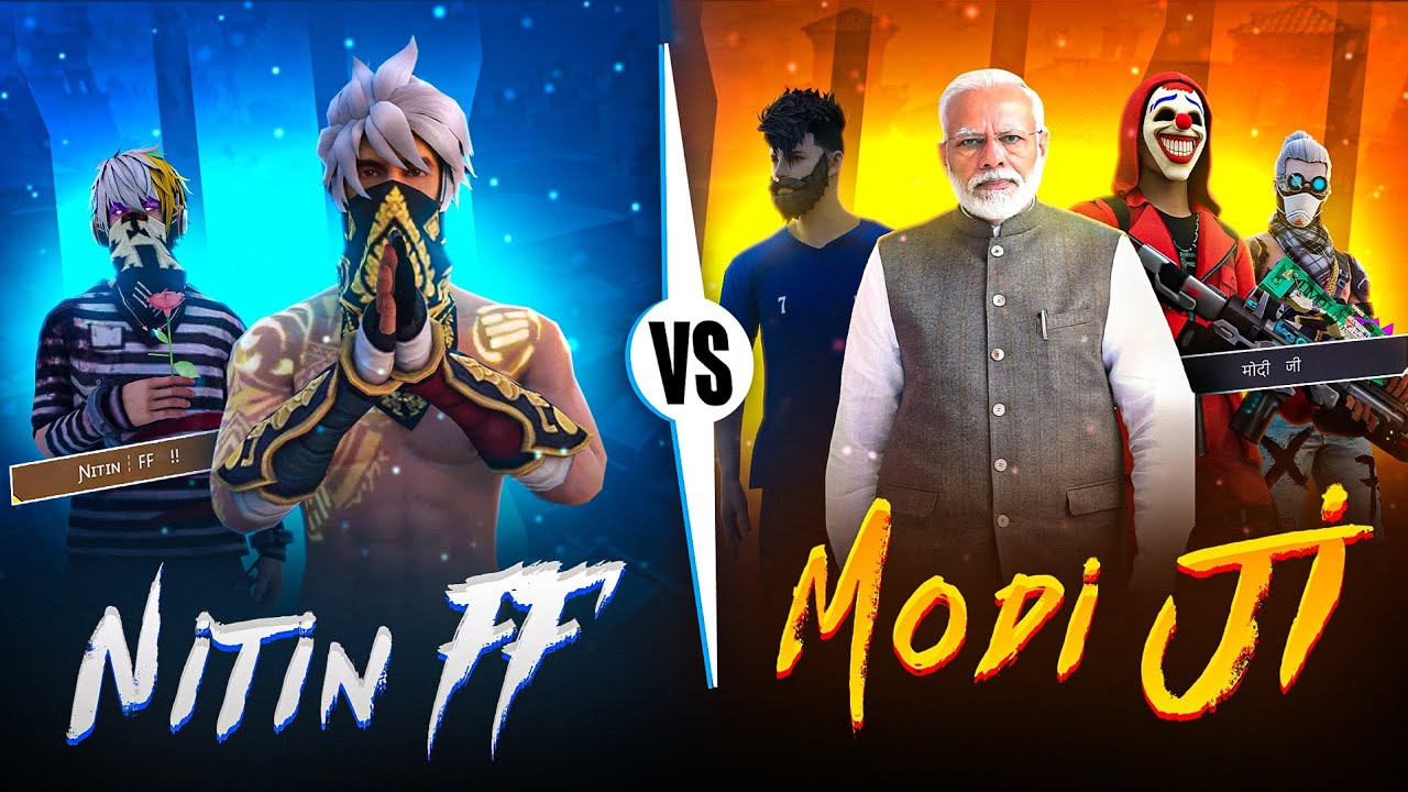 Narendra Modi ji Vs Nitin Free Fire || Epic Gameplay #nitinfreefire ...