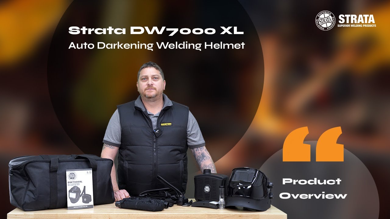 Strata DW7000XL Auto Darkening Welding Helmet with PAPR Unit Overview - YouTube