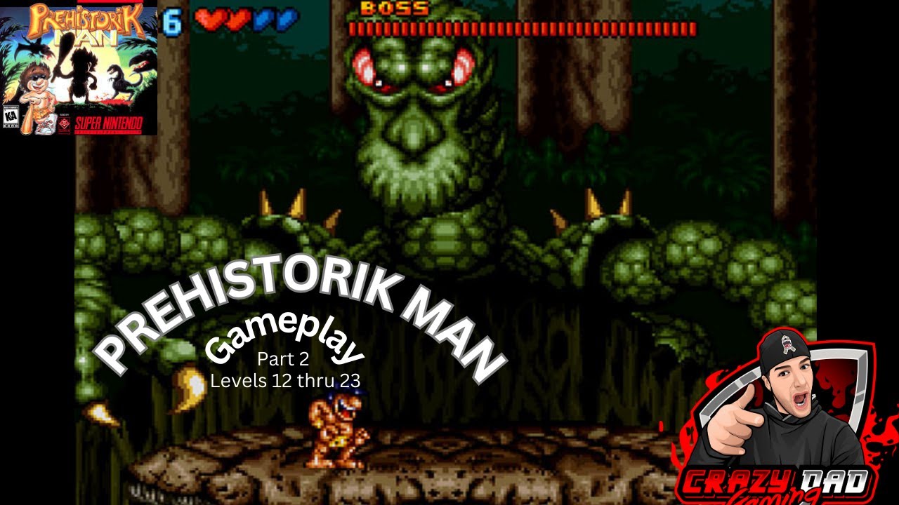 Finally, got it done! Prehistorik Man Gameplay, Part 2, levels 12 Thru 23, #supernintendo - YouTube