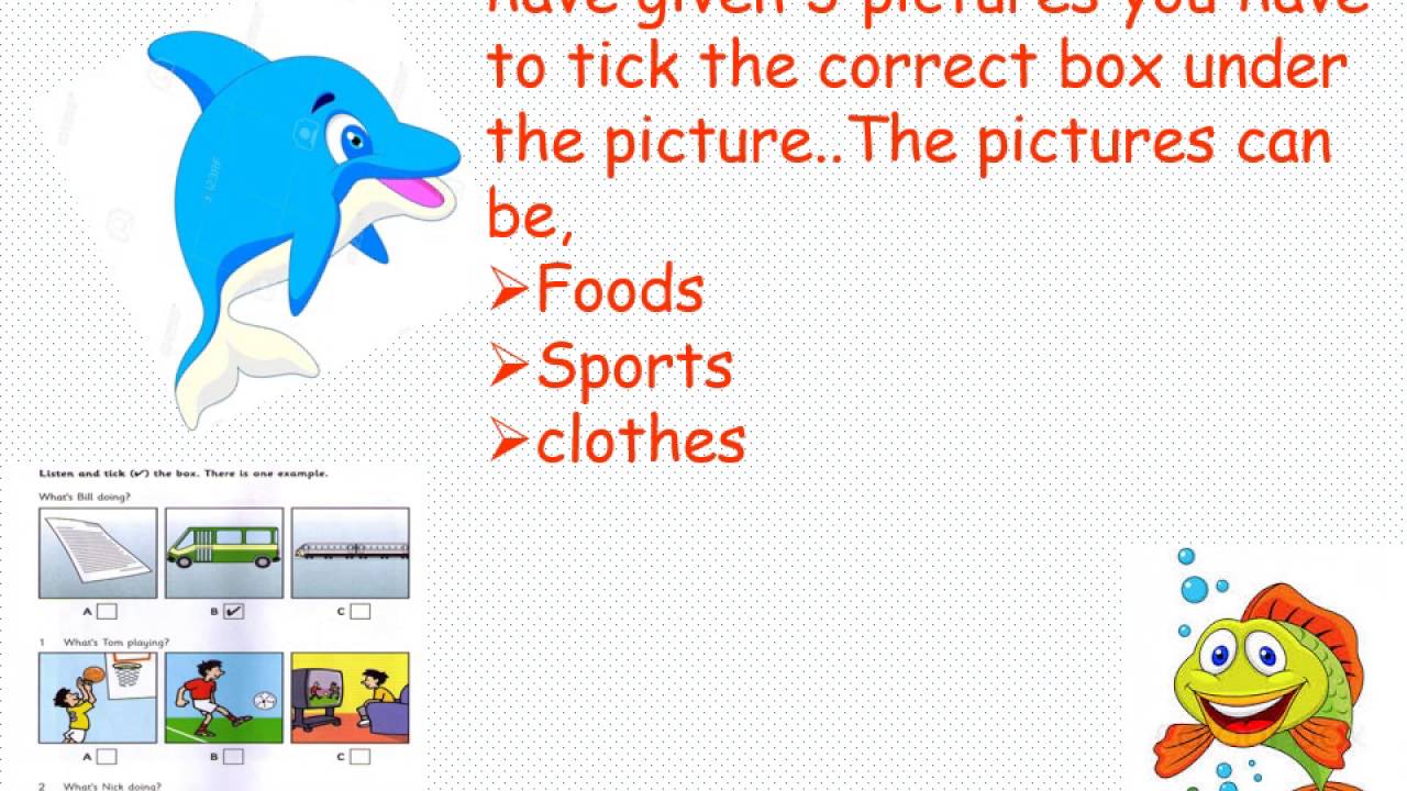 Cambridge Starters (YLE) Paper Format - YouTube