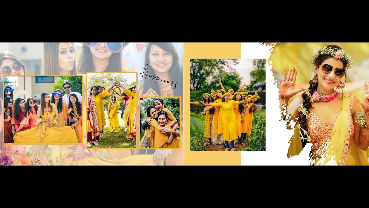 wedding haldi design sheet ️ - YouTube