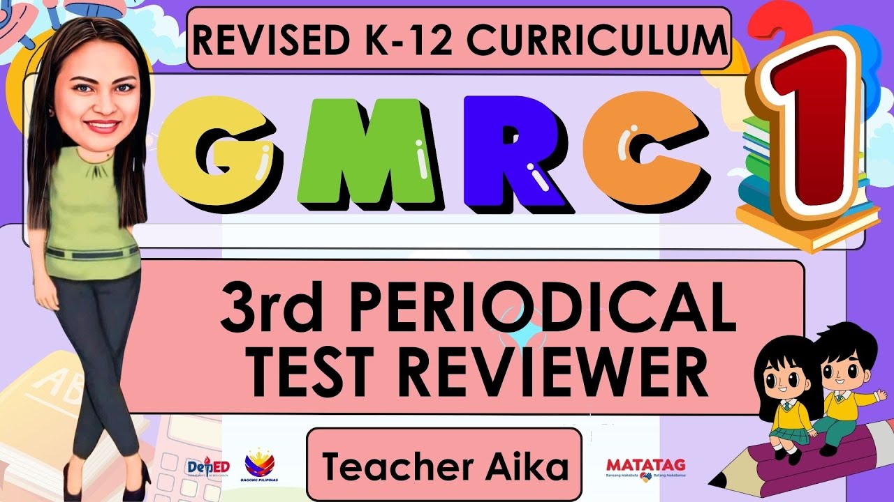 GMRC 1 GRADE 1 Quarter 3 THIRD Periodical Test Reviewer #grade1 # ...