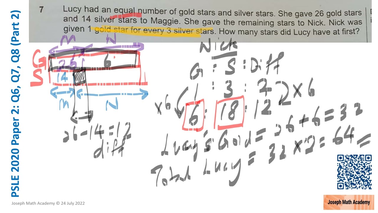 Math PSLE 2020 Paper 2 Q6 Q7 Q8 Part 2 Suggested Solutions YouTube math-psle-2020-paper-2-q6-q7-q8-part-2-suggested-solutions-youtube