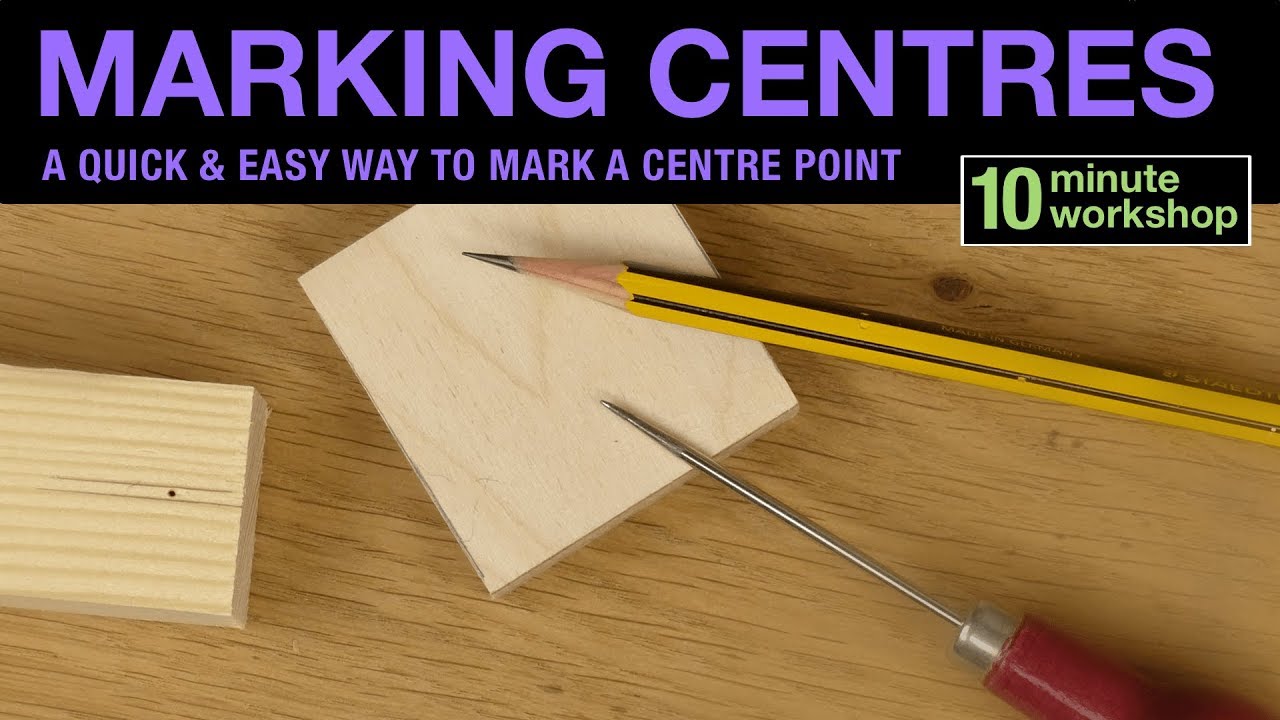 How to mark centres in narrow stock #145 - YouTube