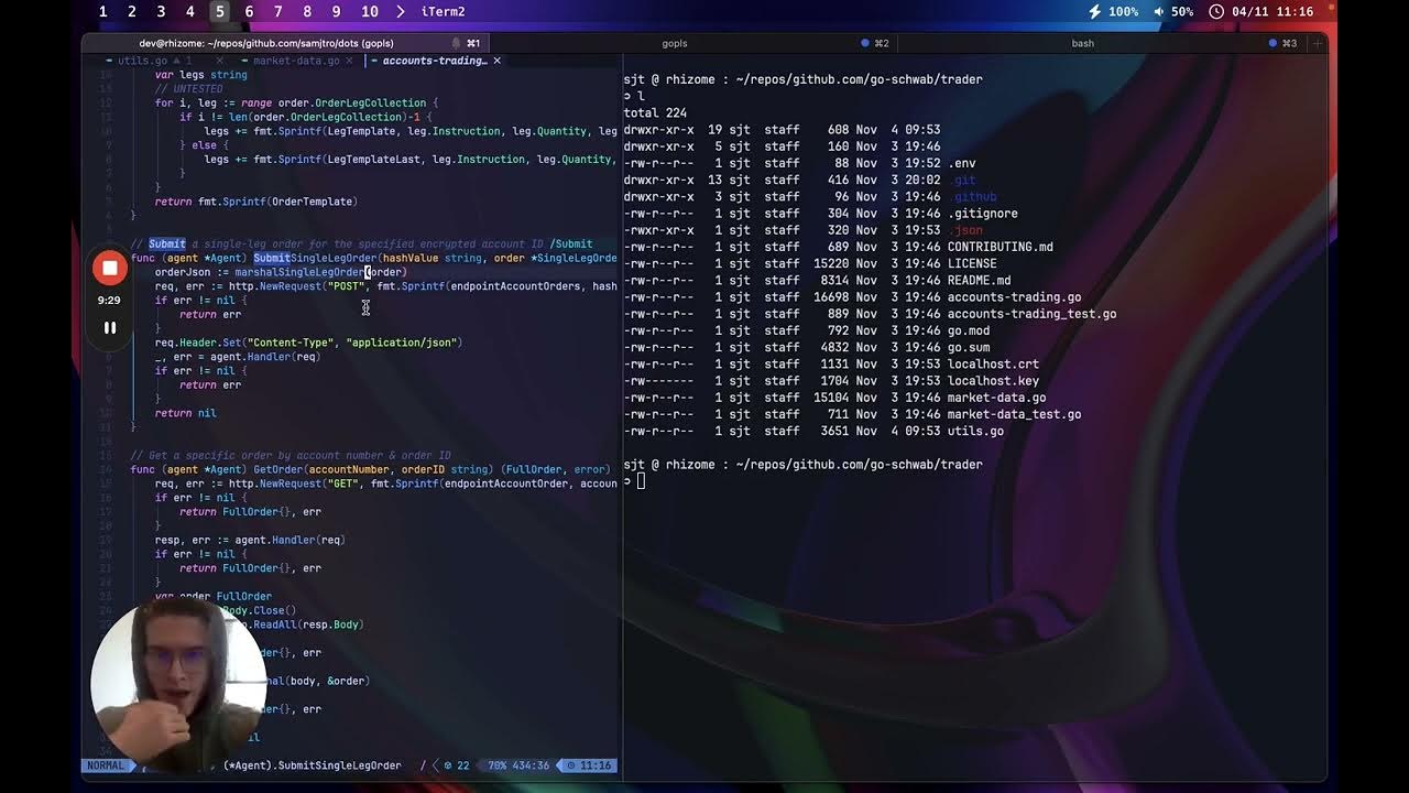 Schwab Trader API Golang Wrapper & Library | go-schwab/trader - YouTube