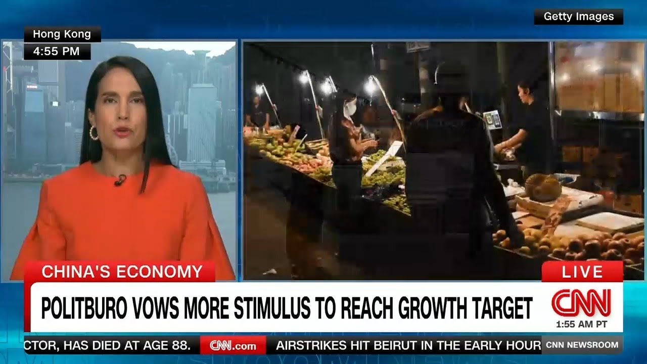 China shares surge again over stimulus blitz to revive economy - YouTube