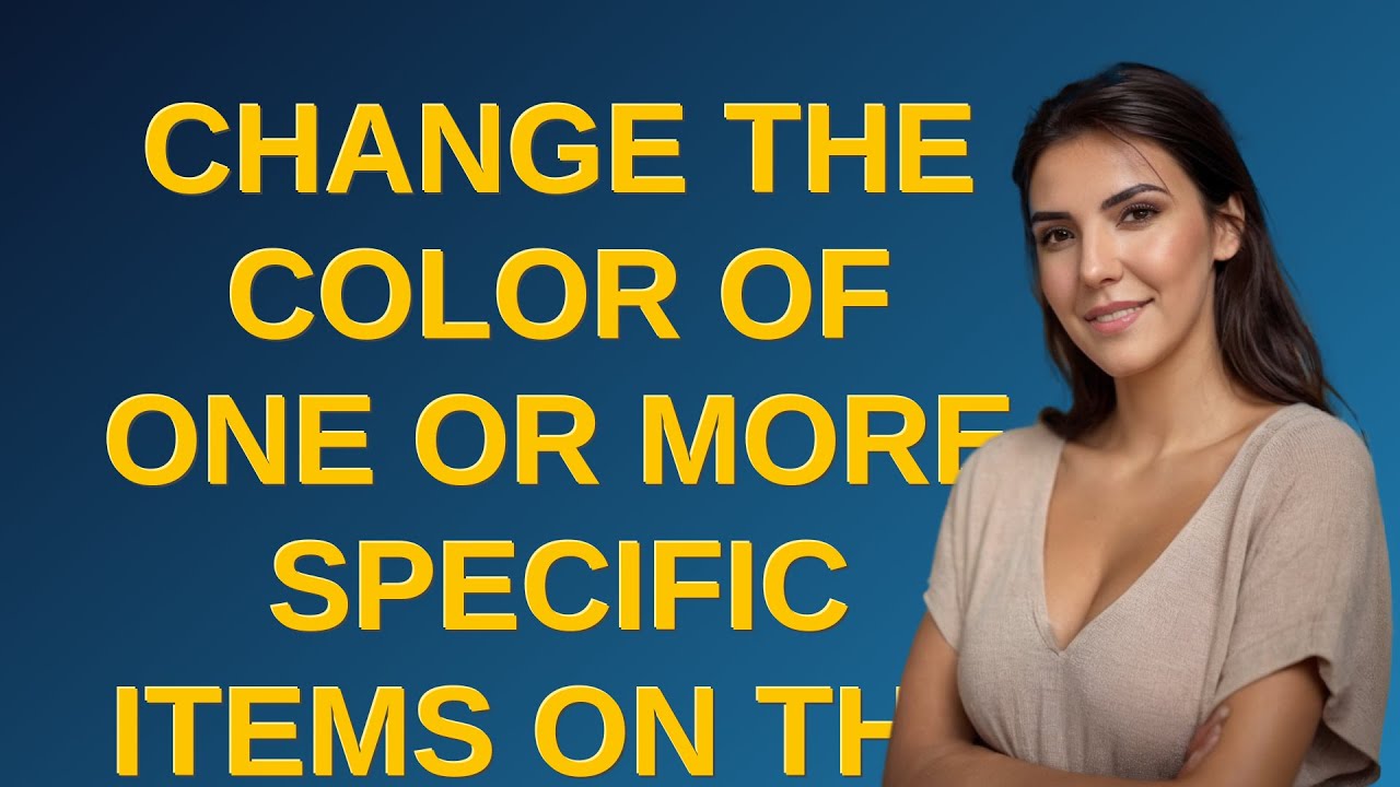 Wordpress: Change the color of one or more specific items on the Pages ...