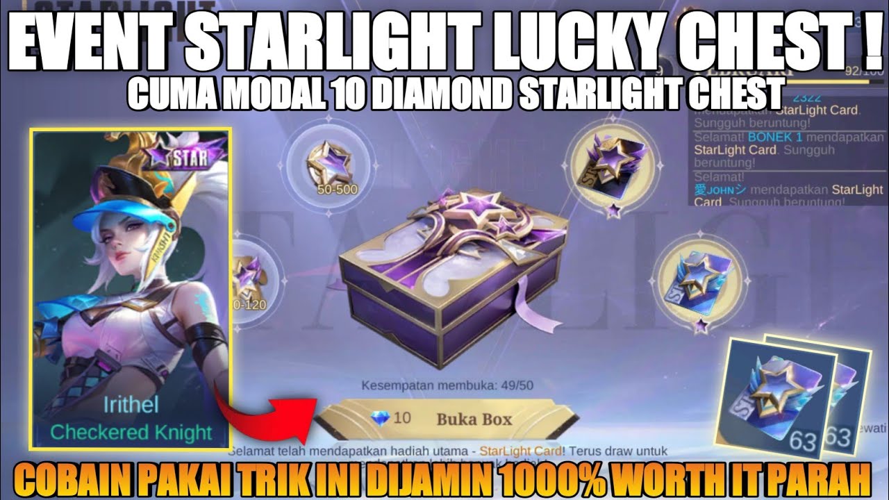 MURAH BANGET!! Cara Dapat Skin Starlight Irithel Modal 10 Diamond ...