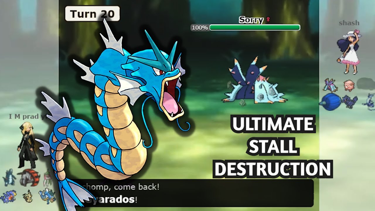 GYARADOS EATS STALL PLAYERS ALIVE ON POKEMON SHOWDOWN !! - YouTube