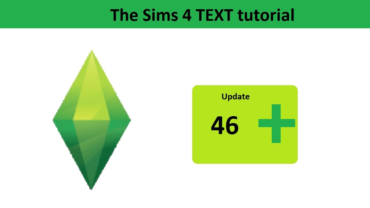 The Sims 4 Text Tutorial: Update 46: Toddlers - YouTube