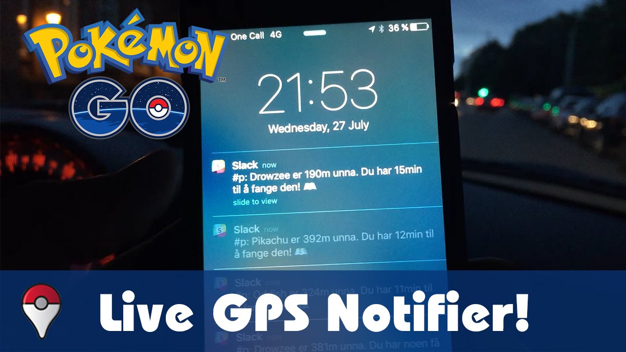 Pokemon Go: LIVE Notification System - YouTube