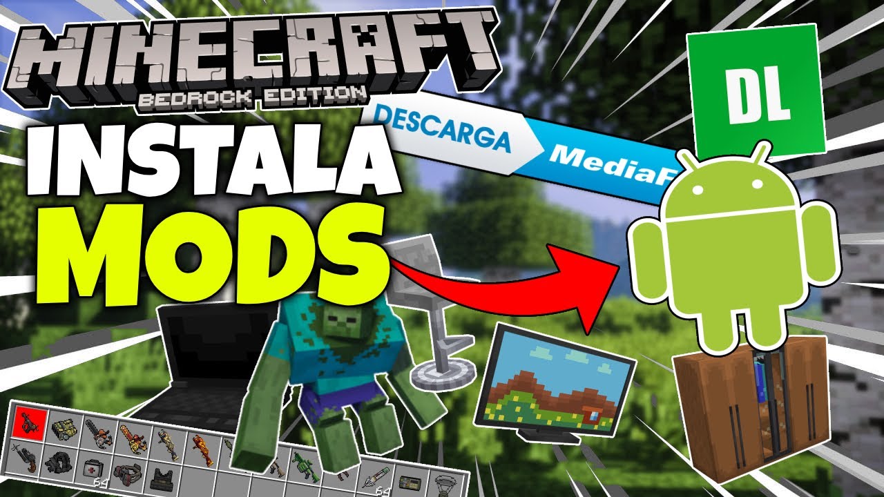 👉Como INSTALAR MODS en Minecraft Bedrock 1.21👈 - YouTube