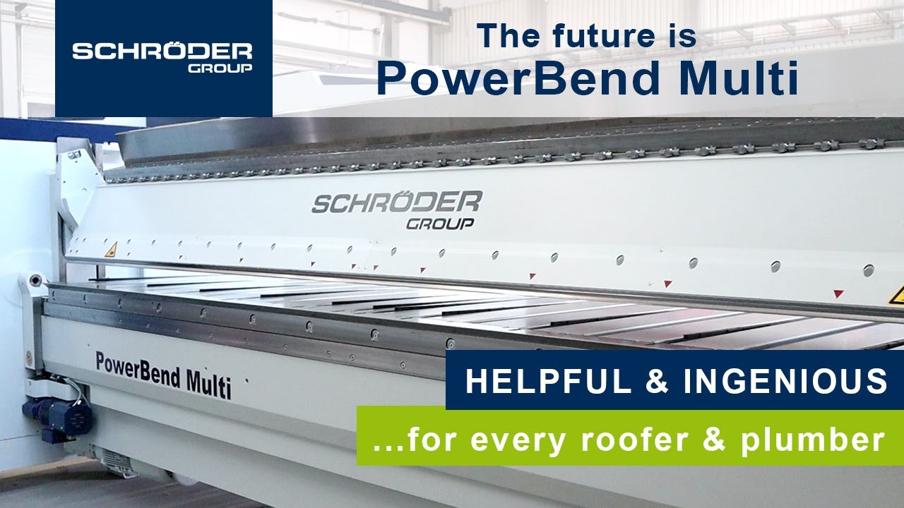 SCHROEDER: Folding machine PowerBend Multi - Advantages and functions - YouTube