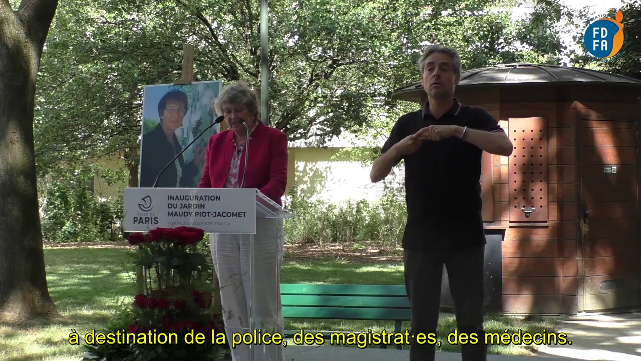 02 - Allocutions Inauguration Jardin Maudy Piot-Jacomet - YouTube