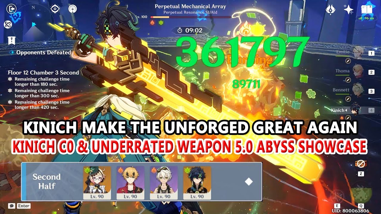 Kinich Make The Unforged Great Again | Kinich C0 & Underrated Weapon 5. ...