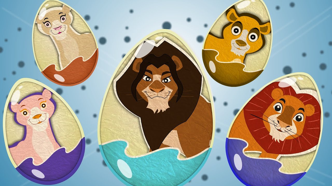 Lion Surprise Egg | Surprise Eggs Finger Family | Surprise Eggs Toys ...