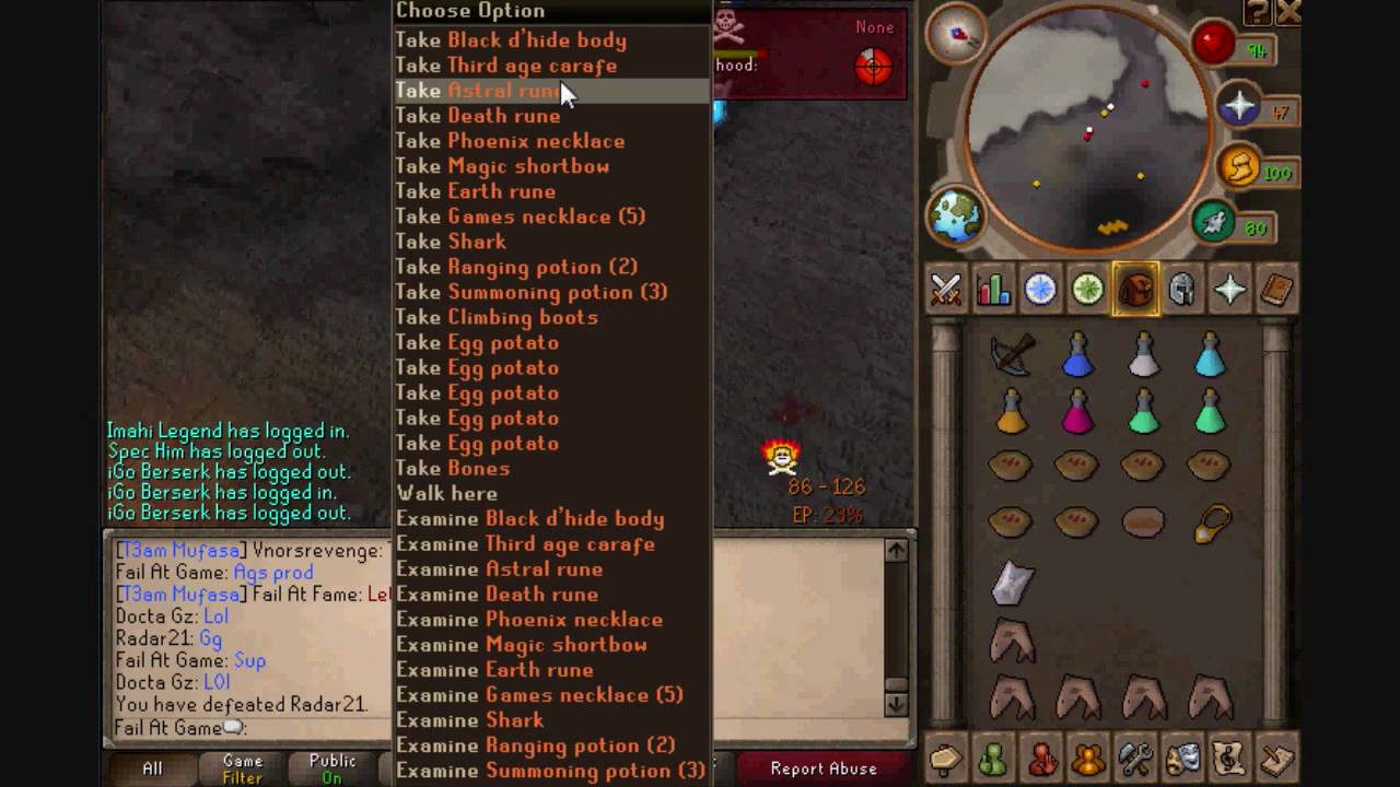 Turmoil berserker pure | 100% AGS PKing | - YouTube