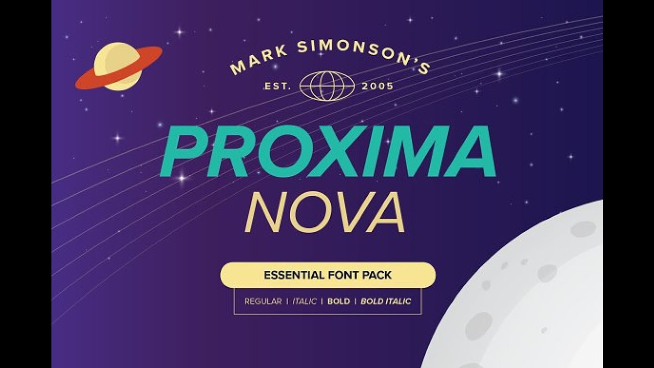Proxima Nova Sans Serif - Essential Pack - YouTube