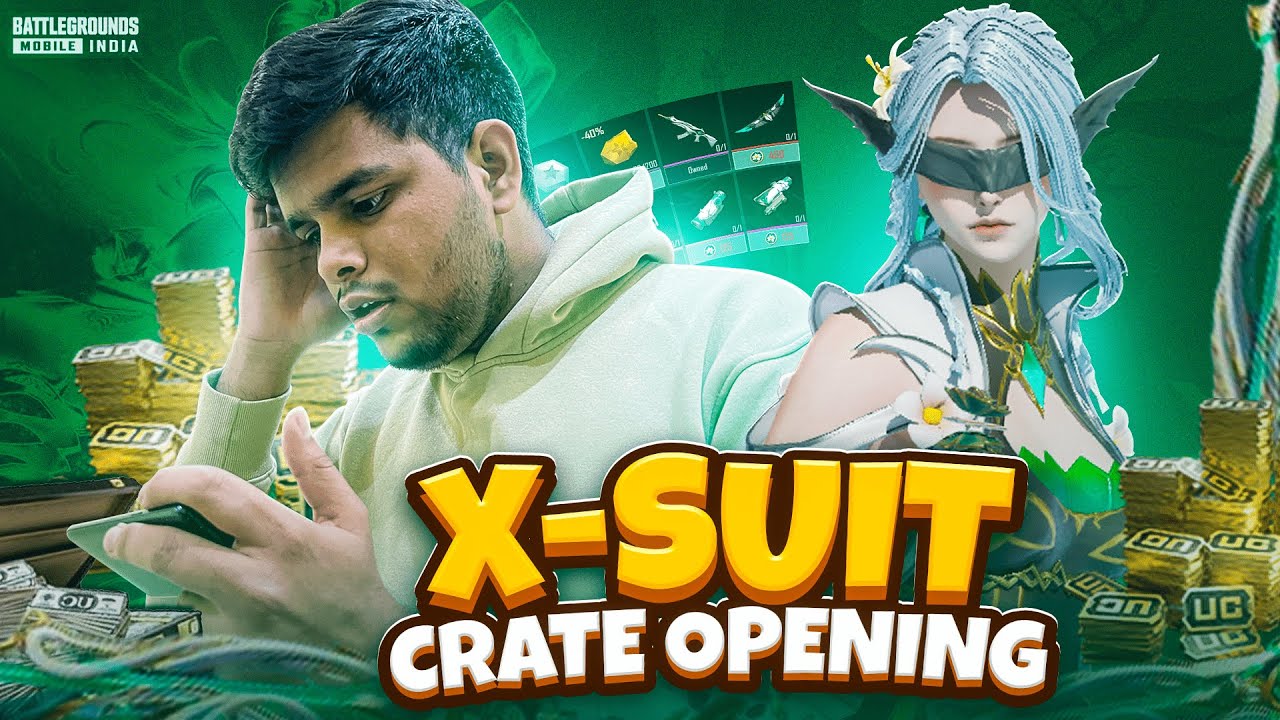 LUCKIEST CRATE OPENING😱 BGMI NEW FIORE X-SUIT CRATE OPENING #xsuit ...