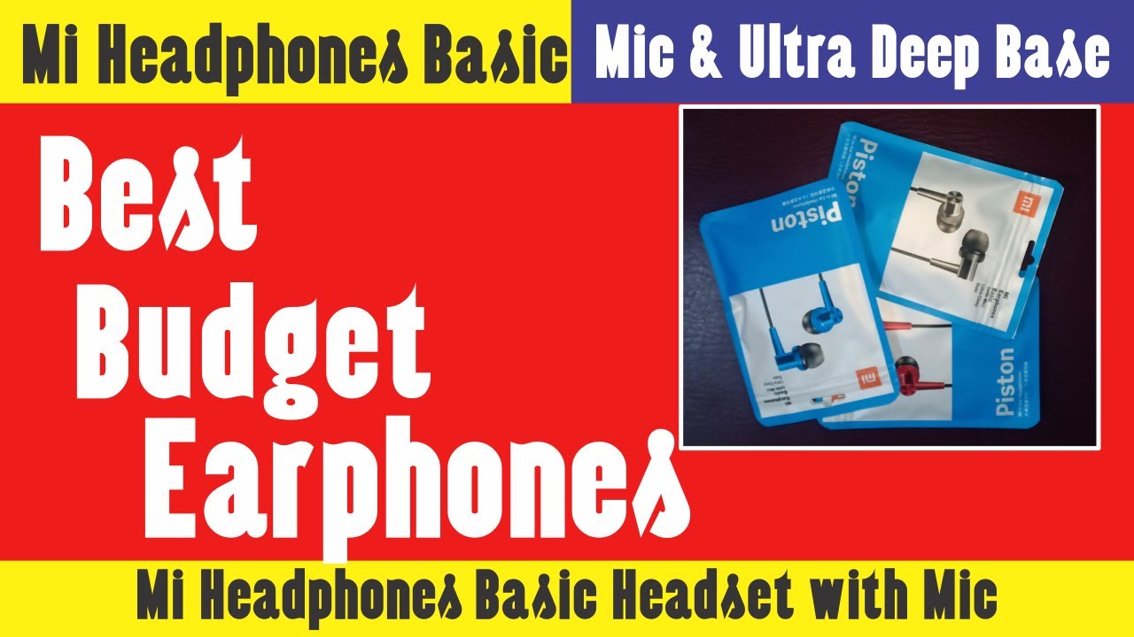 Mi Headphones Basic Wired Headset with Mic & Ultra Deep Base - YouTube