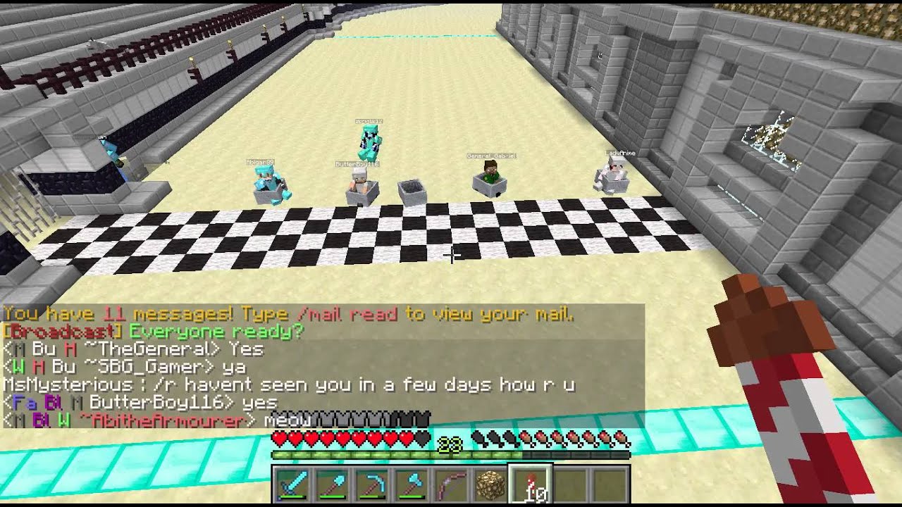 Minecraft Cart Racing on Towncraft Minecraft Server! - YouTube