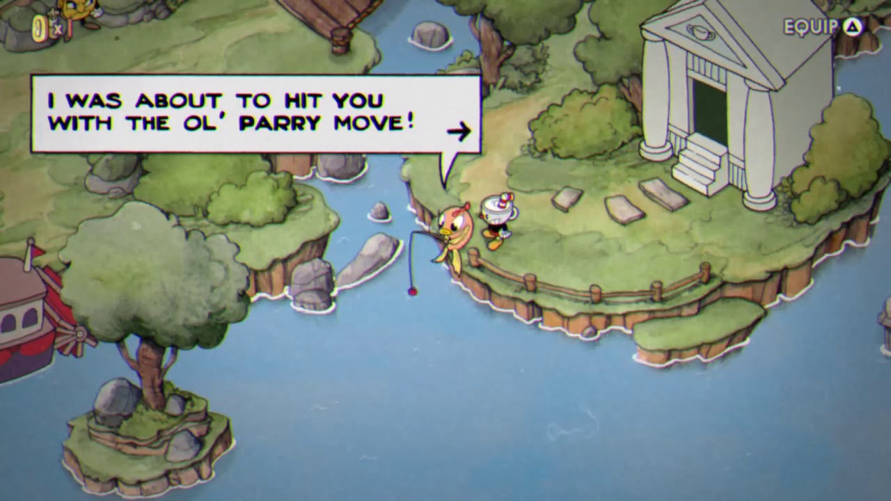 Cuphead how is a fish fishing - YouTube