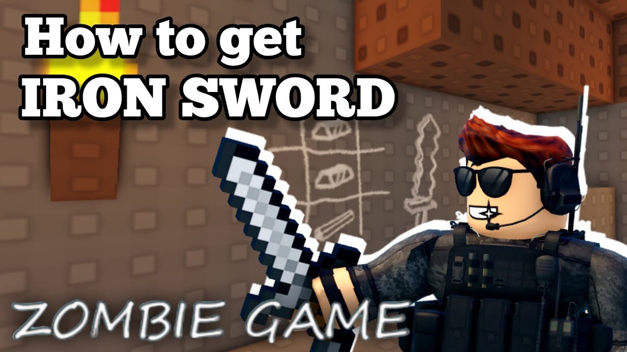 How to get IRON SWORD (Zombie game) - YouTube