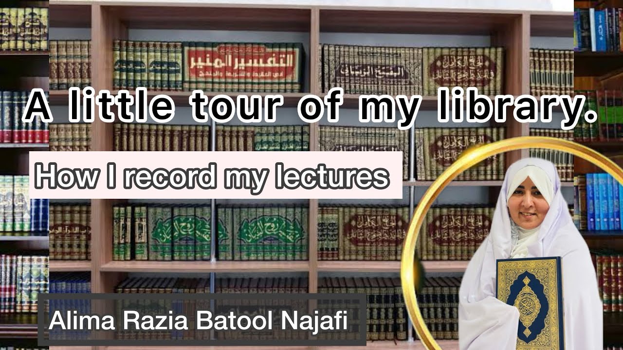 A little tour of my library | how I record my lectures | Alima Razia ...