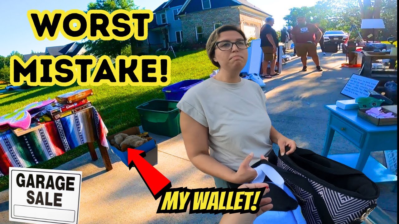 MY WORST MISTAKE EVER AT A GARAGE SALE! - YouTube