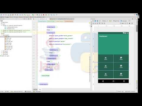 Tutorial Dashboard UI android studio - YouTube
