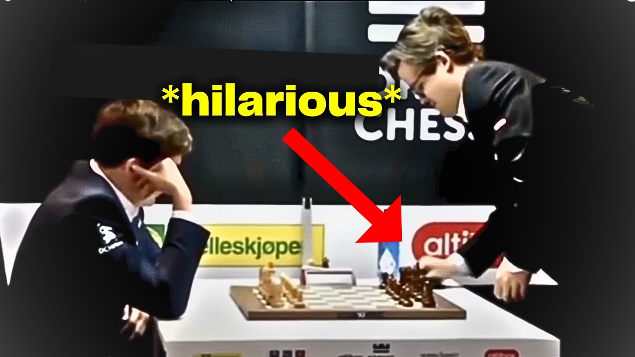 Funny Moments Magnus Carlsen During Blitz - YouTube
