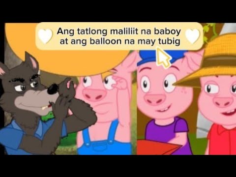 Ang tatlong maliliit na baboy at ang balloon 🎈 na my tubig ...