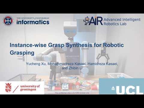 Instance-wise Grasp Synthesis for Robotic Grasping - YouTube