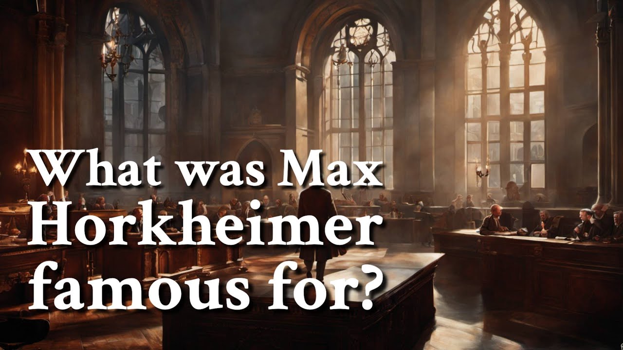 What was Max Horkheimer famous for? | Philosophy - YouTube