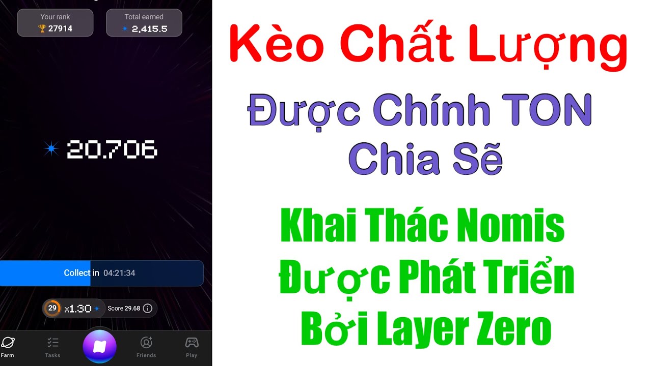 (HOT) Khai Thác Coin Từ Dự Án Nomis App Được Chính Ton Blockchain Chia Sẽ | Được Phát Bỡi Layer ...