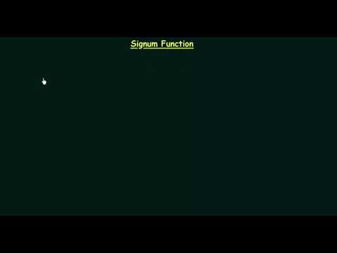 Signum function with unit step function - YouTube