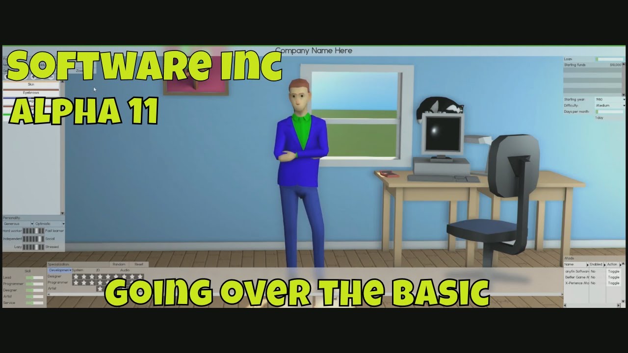 Software Inc Alpha 11 Early Access Episode 1 Going over the basic - YouTube