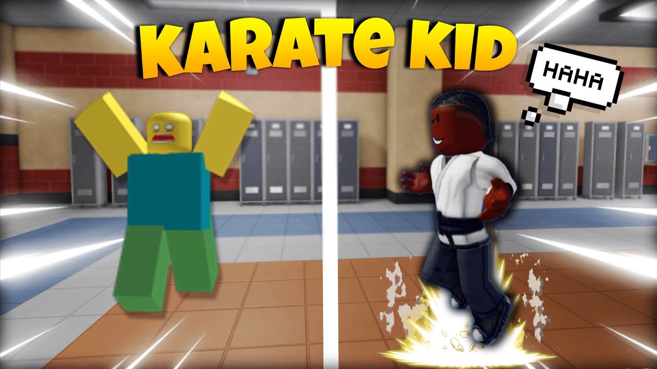So I BECAME The KARATE KID In Roblox Fight In A School.. - YouTube