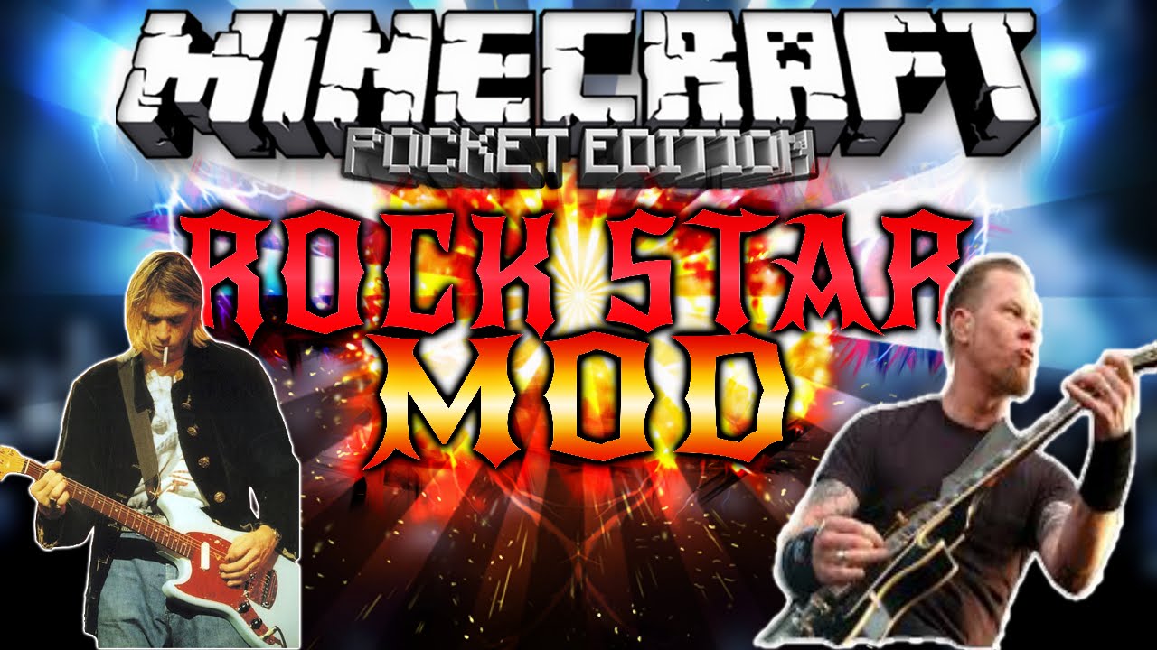 ROCK BAND MOD (GRUPO DE ROCK!) MINECRAFT PE 0.14.1 • REVIEW + DESCARGA ...