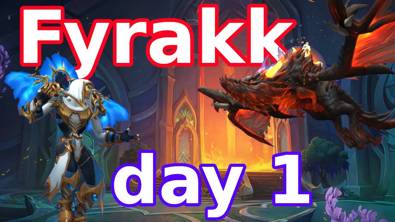 Sketchiest boss fight ever | day 1 Fyrakk in Amirdrassil as Holy priest ...