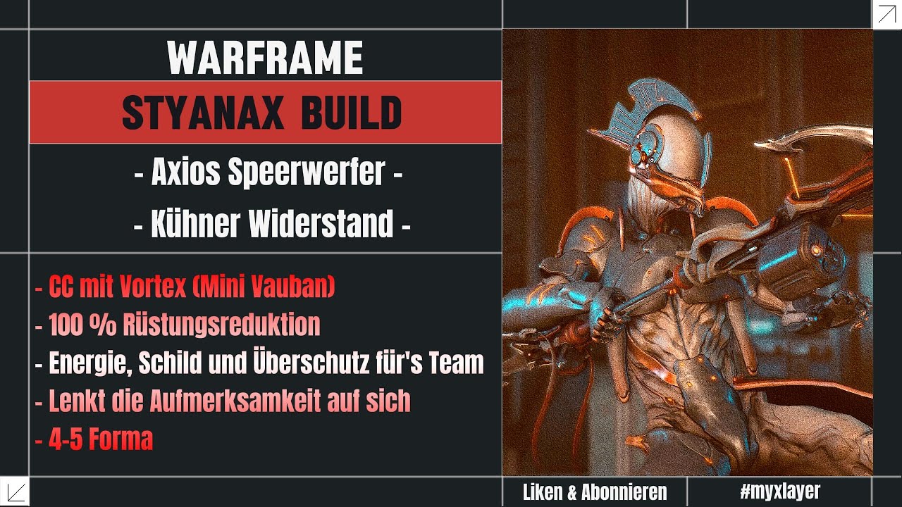 Warframe - Der legendäre Mythos | Styanax Build | Deutsch - YouTube