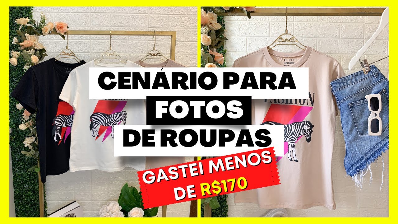 COMO CRIAR CENÁRIO PARA FOTOS DE ROUPAS - GASTANDO POUCO - YouTube