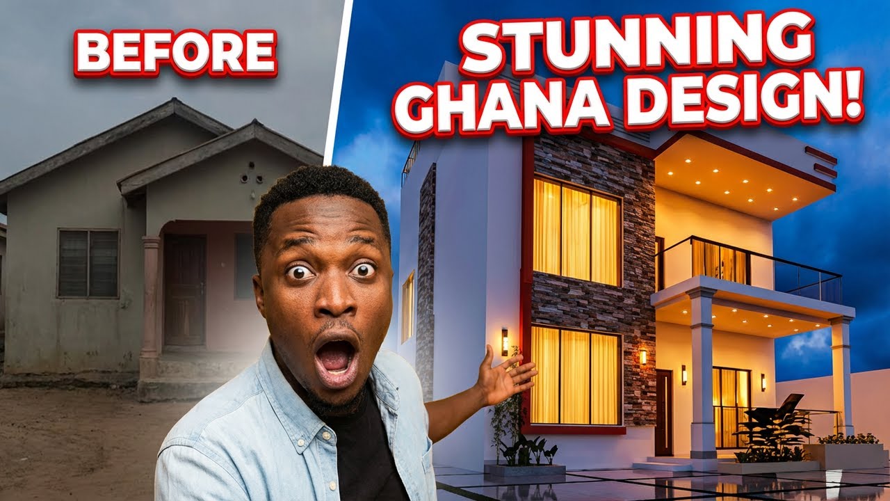 Awesome! Modern House Design Video Tour in Ghana! - YouTube
