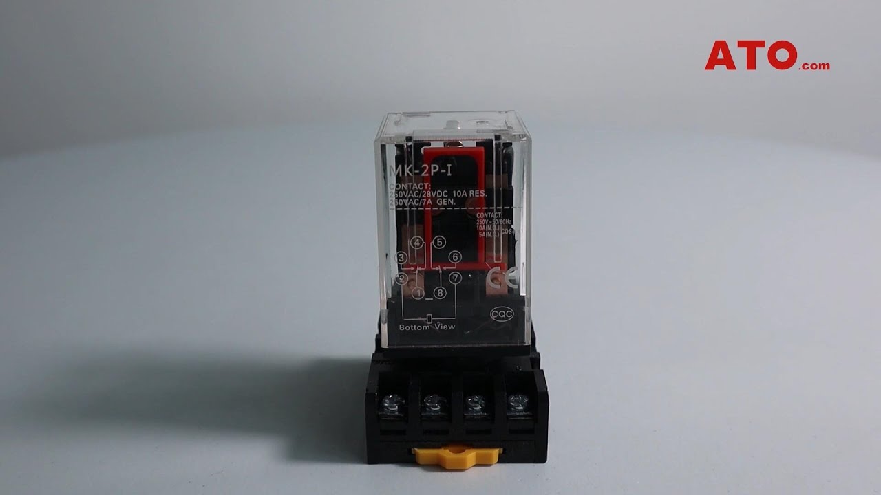 MK 2P-I Electromagnetic Relay for Switching - YouTube