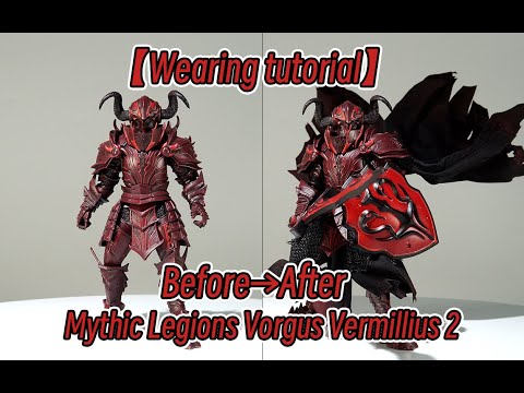 【Wearing tutorial】Vorgus Vermillius 2! Custom cape set for Mythic Legions Vorgus Vermillius 2 !