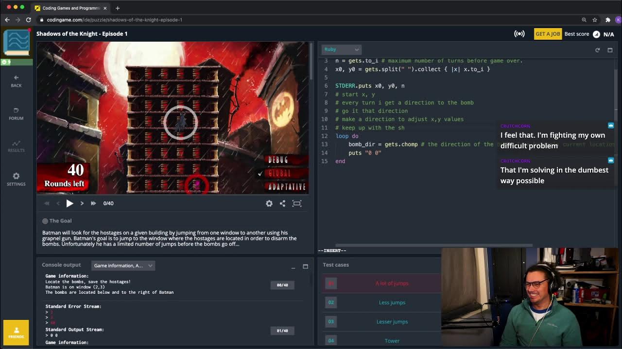 CodinGame is addicting :) | Day 29 of 100 days of code | Ruby - YouTube