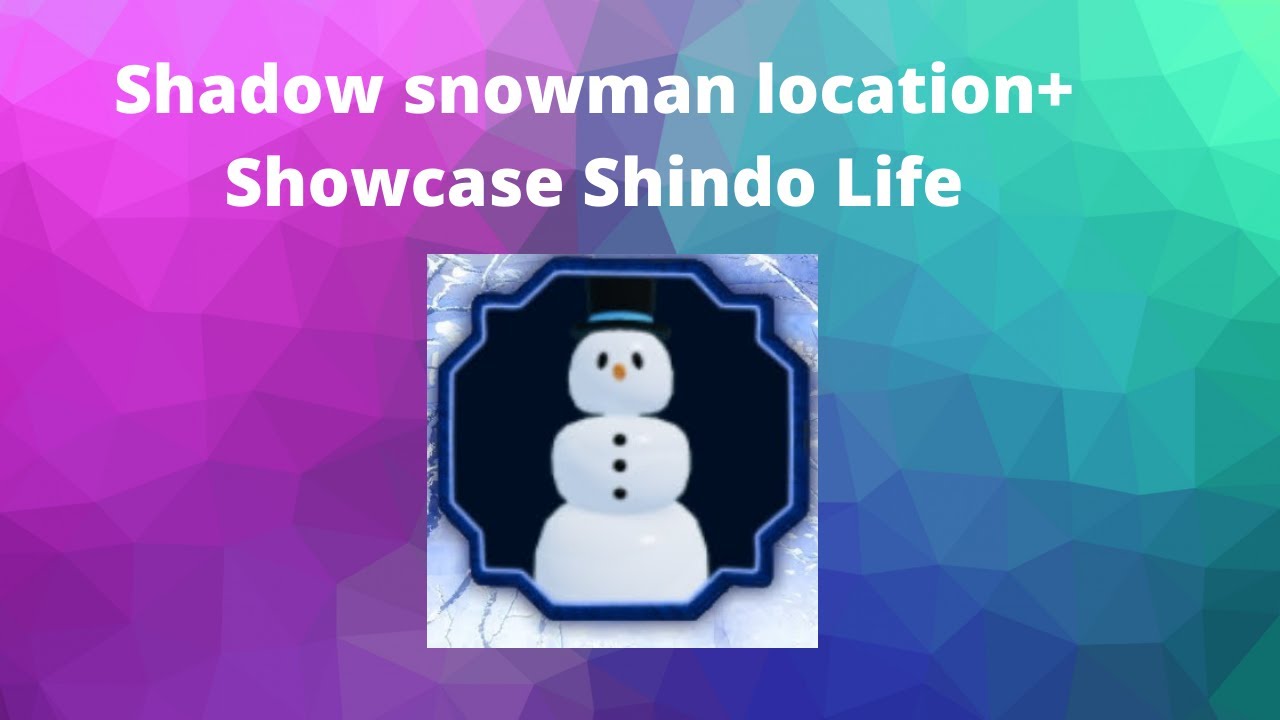 Shadow Snowman Jutsu Shindo life location+ showcase - YouTube