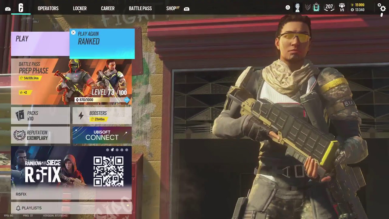 Rainbow Six Siege Y10 S1 :Prep Phase - Road Through Ranked - Plat 3 ...