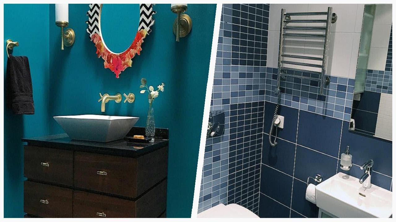 75 Affordable Turquoise Powder Room Design Ideas You'll Love 💎 - YouTube