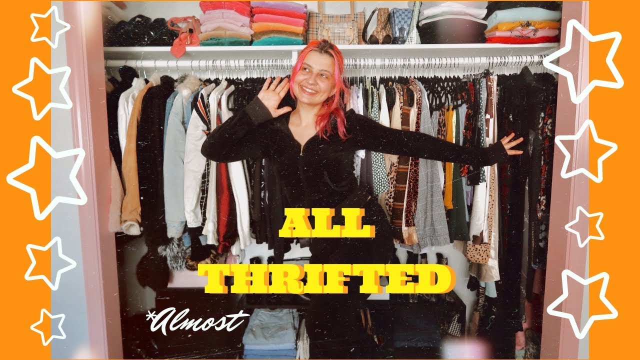 THRIFTED CLOSET TOUR - MASSIVE CLOSET DECLUTTER (PART 2) - YouTube
